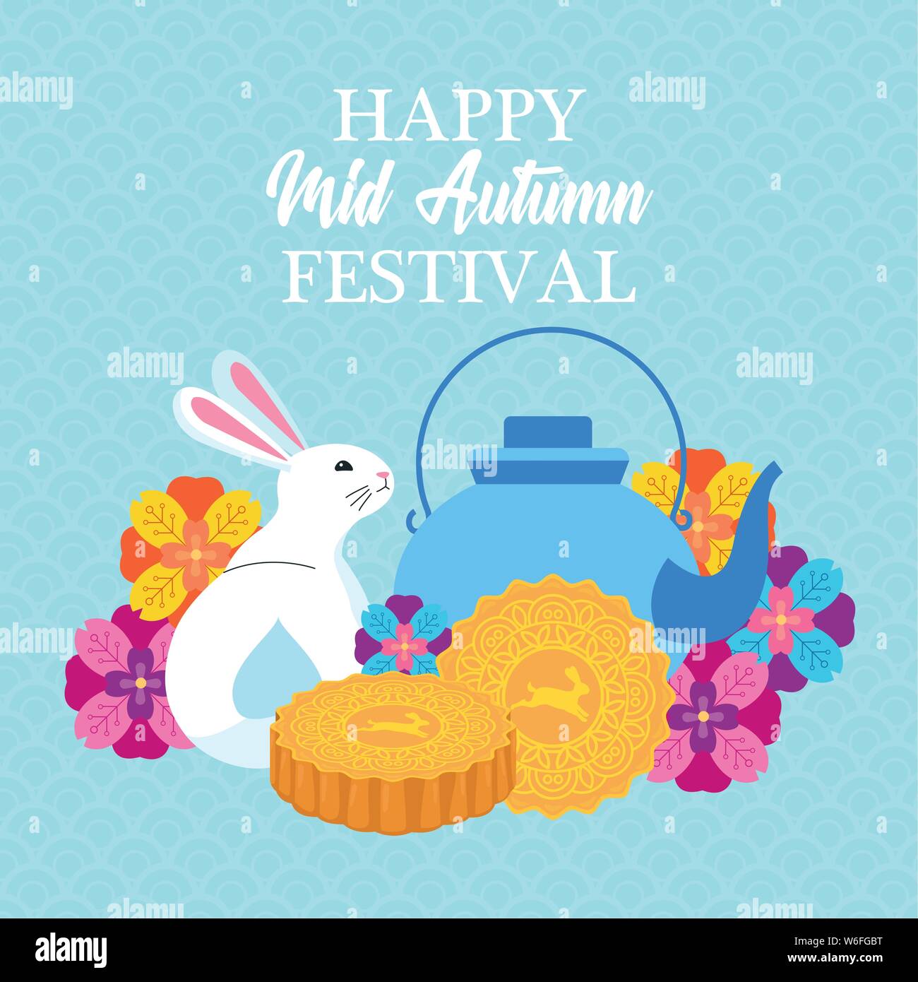 mid autumn chinese festival cartoon Stock Vector Image & Art - Alamy