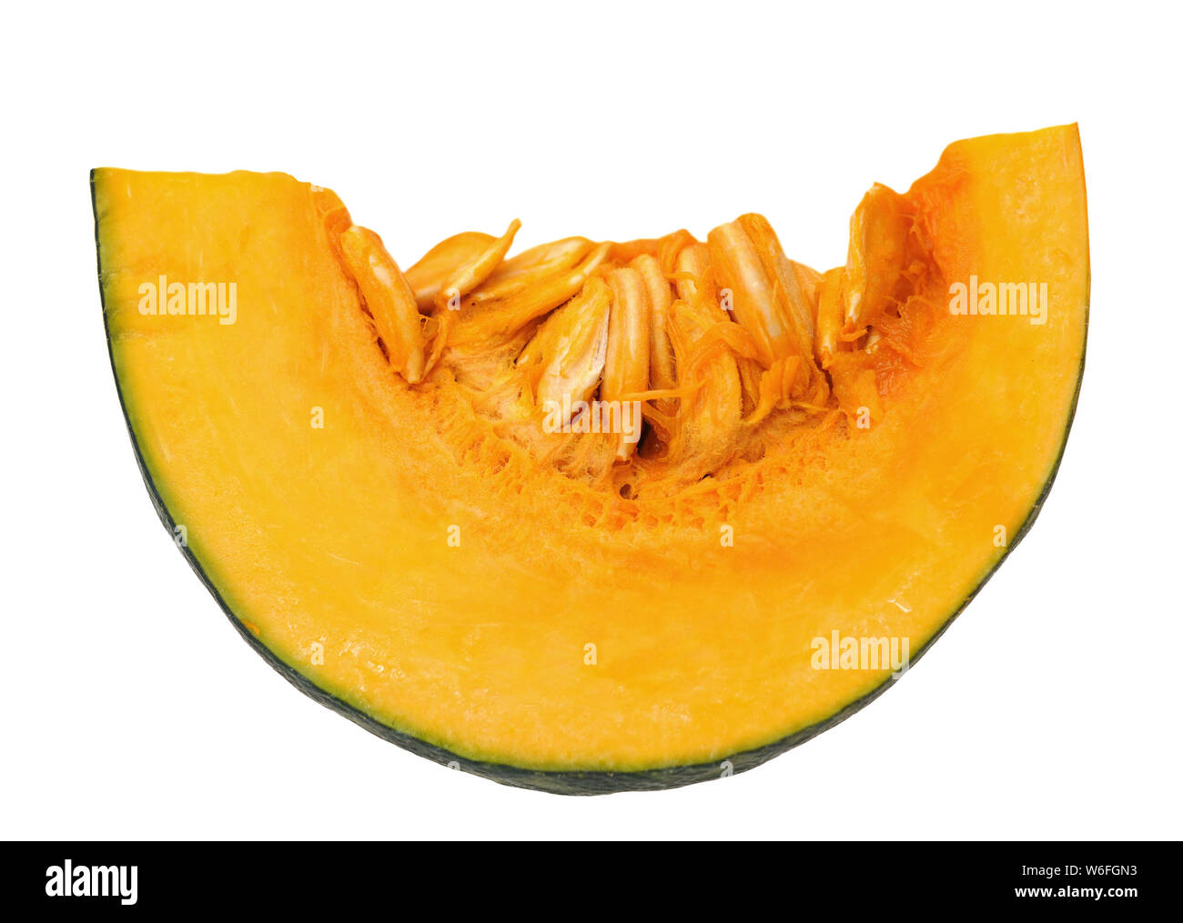 chopped pumpkin isolated on white background Stock Photo - Alamy