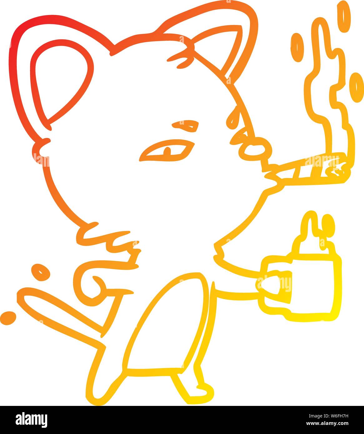Cartoon cat smoking hi-res stock photography and images - Alamy