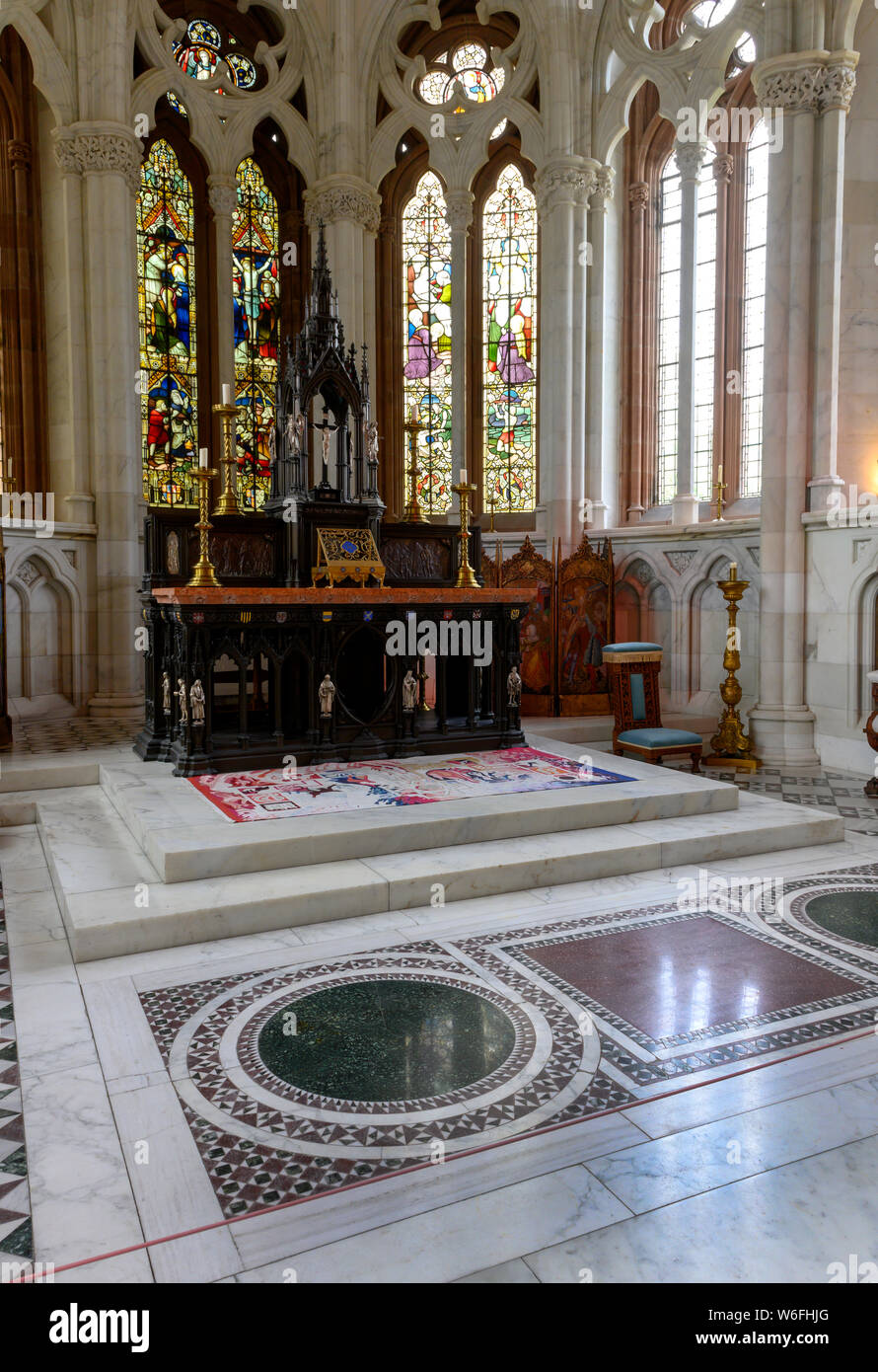 Private family chapel in Mount Stuart House, Mount Stuart, Rothesay ...