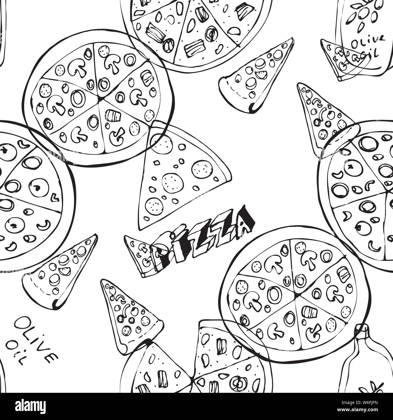 Sliced Olive Coloring Page