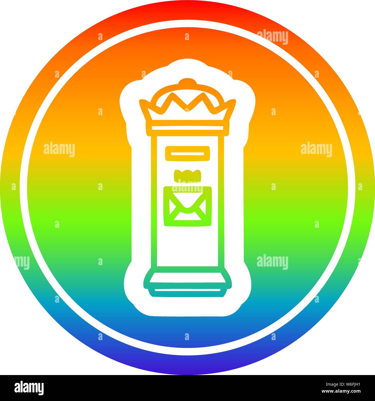 Traditional british post box Stock Vector Images - Alamy