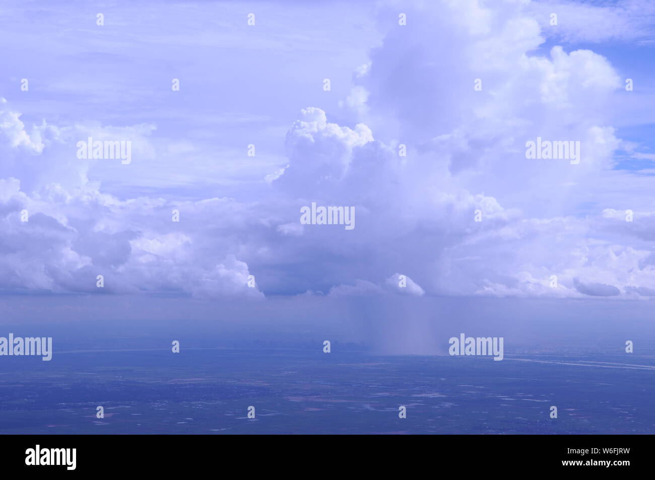 Aerial shot storm rain over hi-res stock photography and images - Alamy