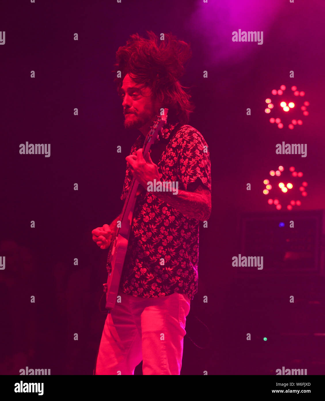 WANTAGH, NY - JUL 26: Tim Mahoney of 311 performs in concert on July 26 ...