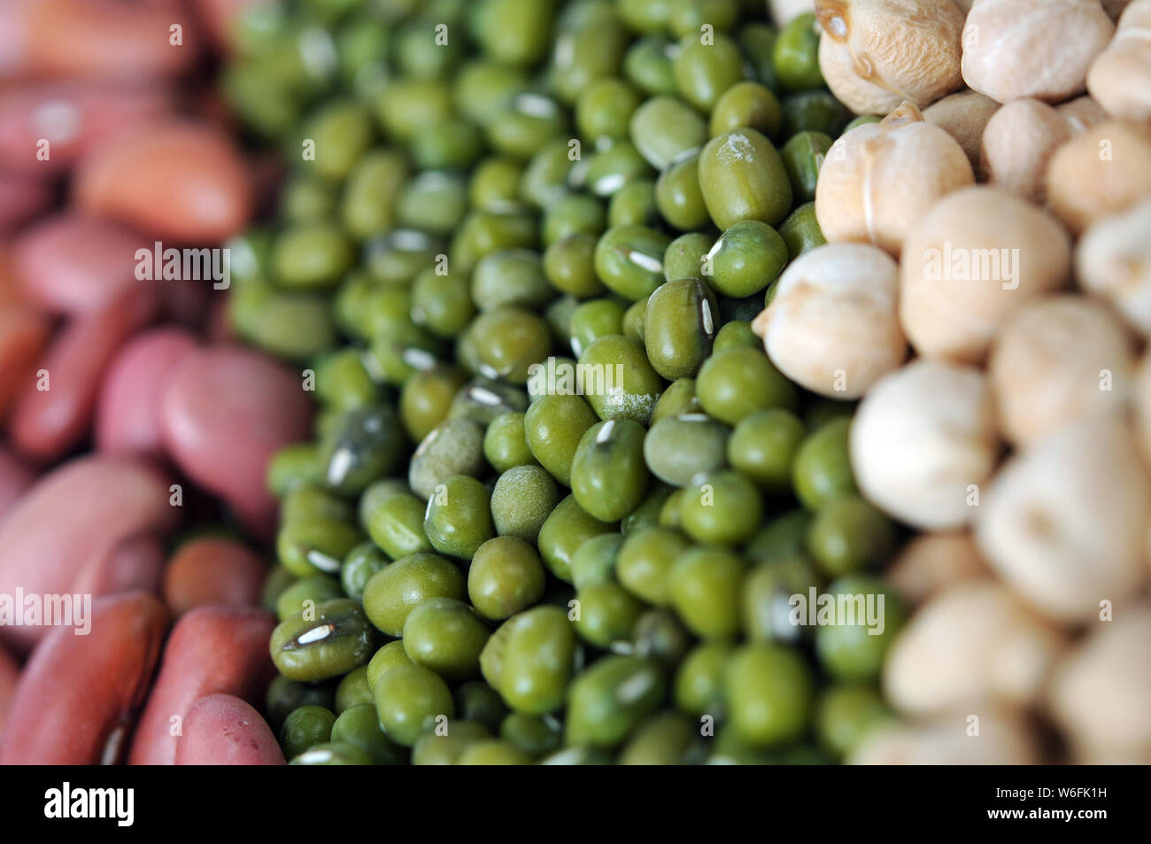 soy, red, and mung bean for background uses Stock Photo - Alamy