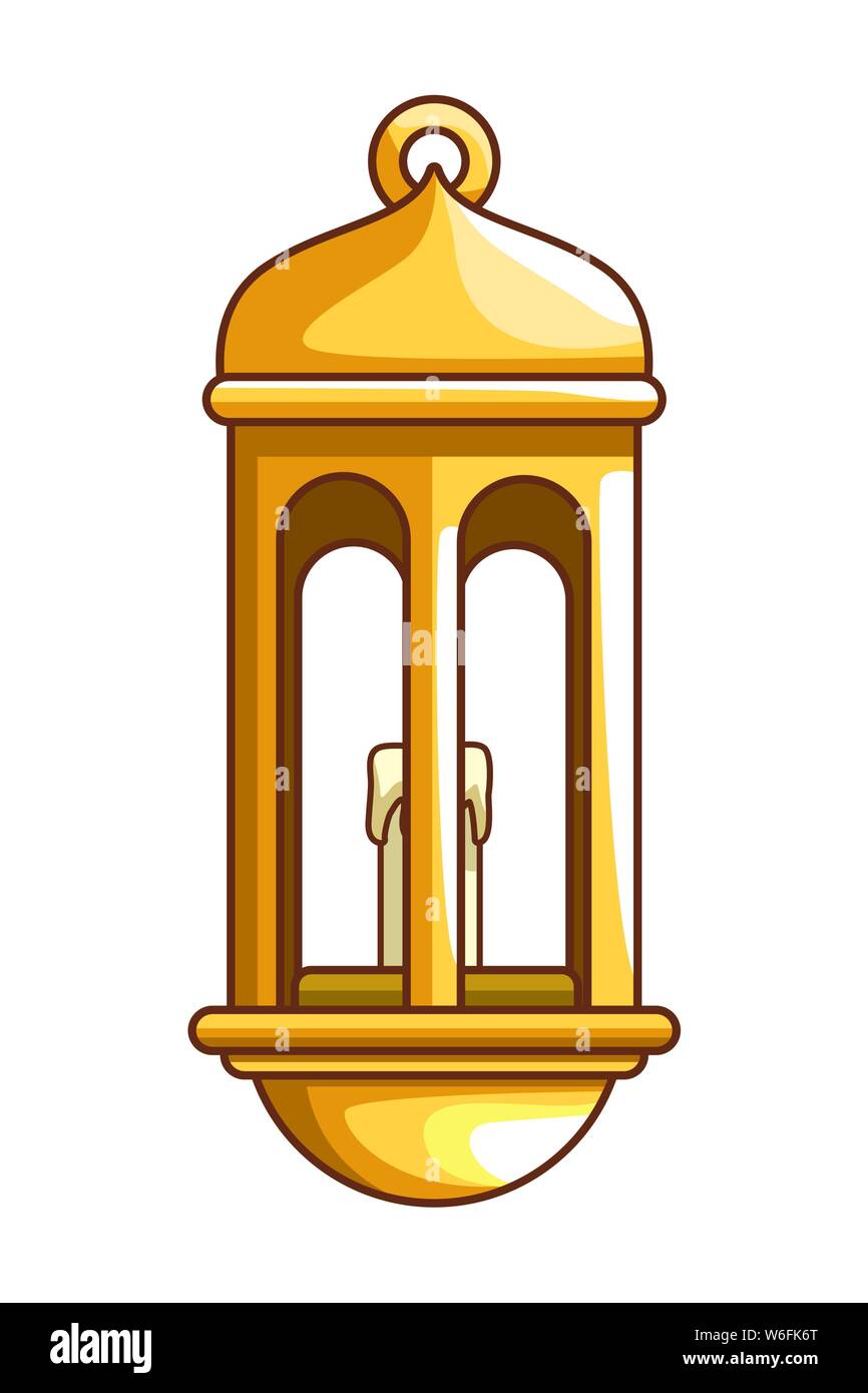Antique lantern with candle cartoon isolated Stock Vector Image & Art ...