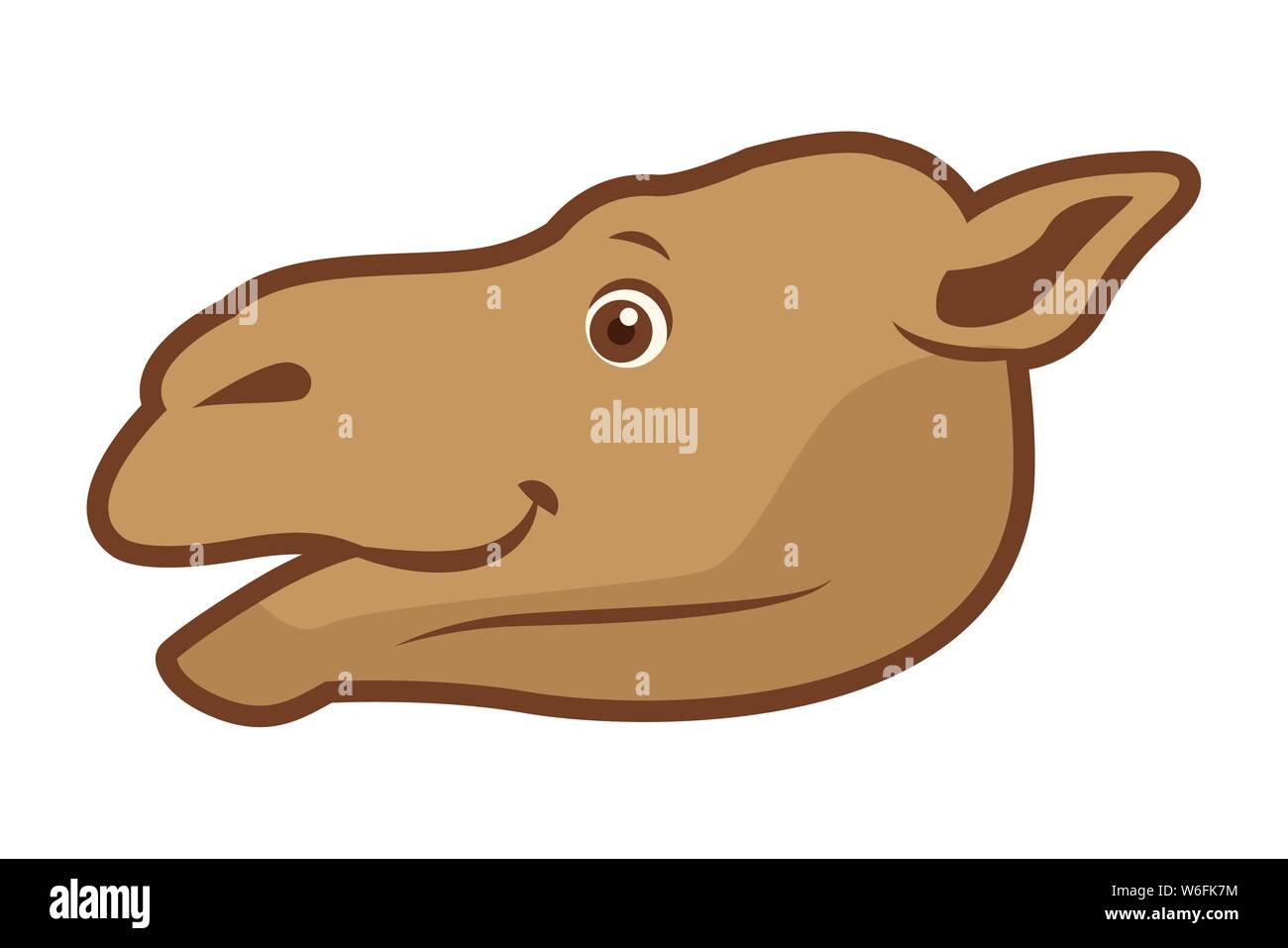 Camel animal head cartoon isolated sideview Stock Vector Image & Art ...