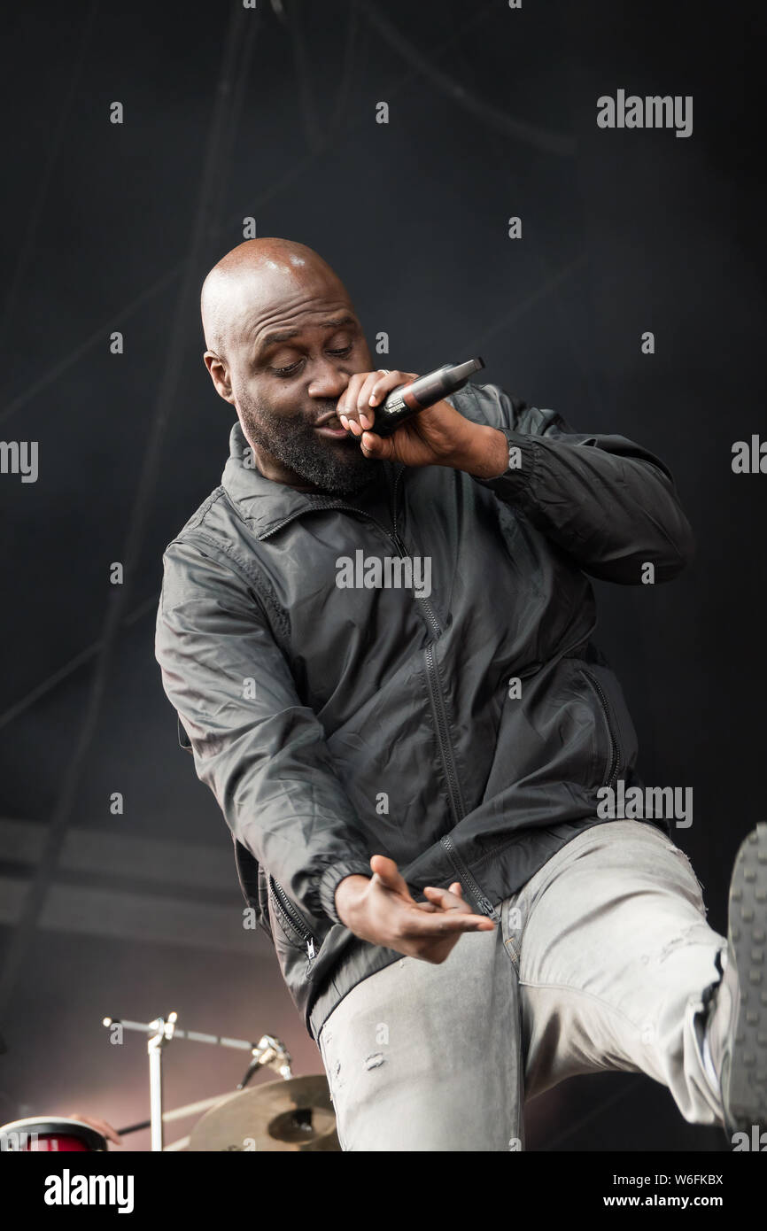 Kelvin Mercer of De La Soul performing on stage at the 2019 Liverpool ...