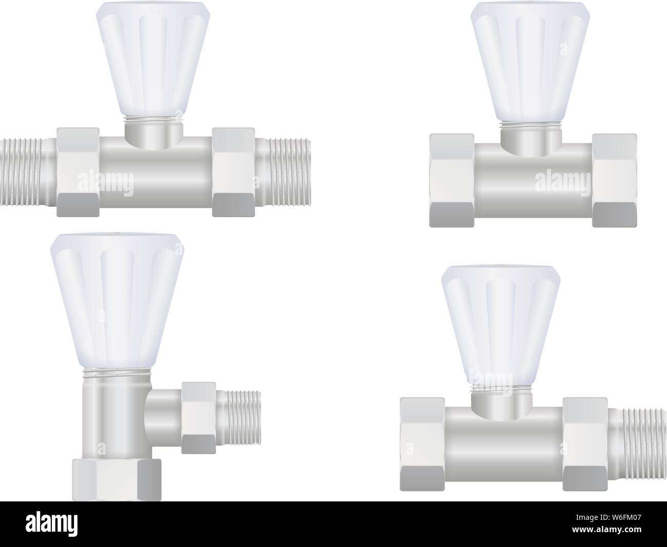 Metal valve with tap. Set Stock Vector Image & Art - Alamy