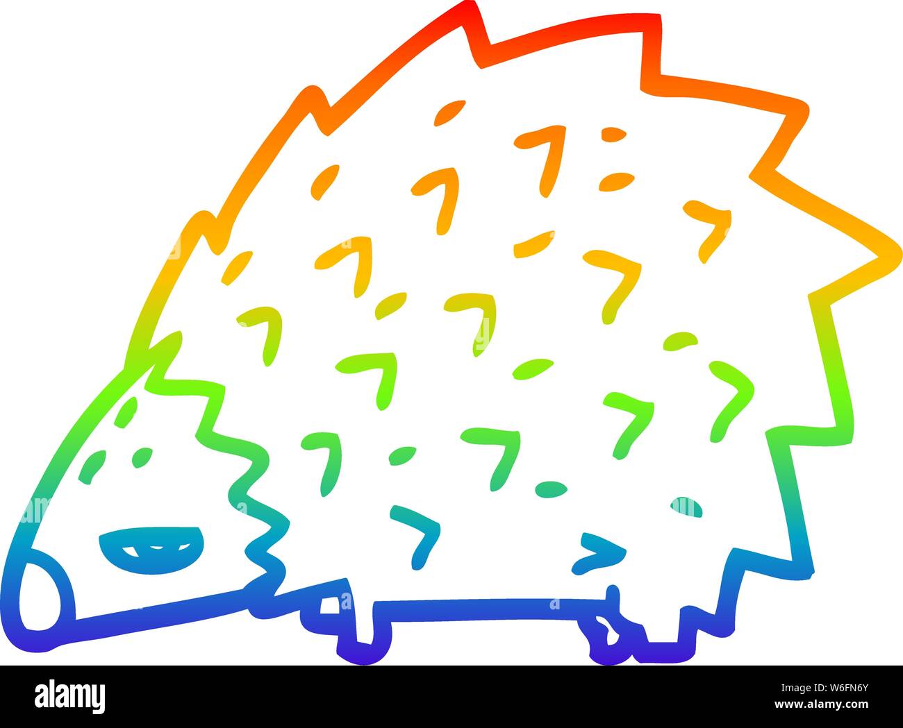 Rainbow Hedgehog Stock Vector Images - Alamy