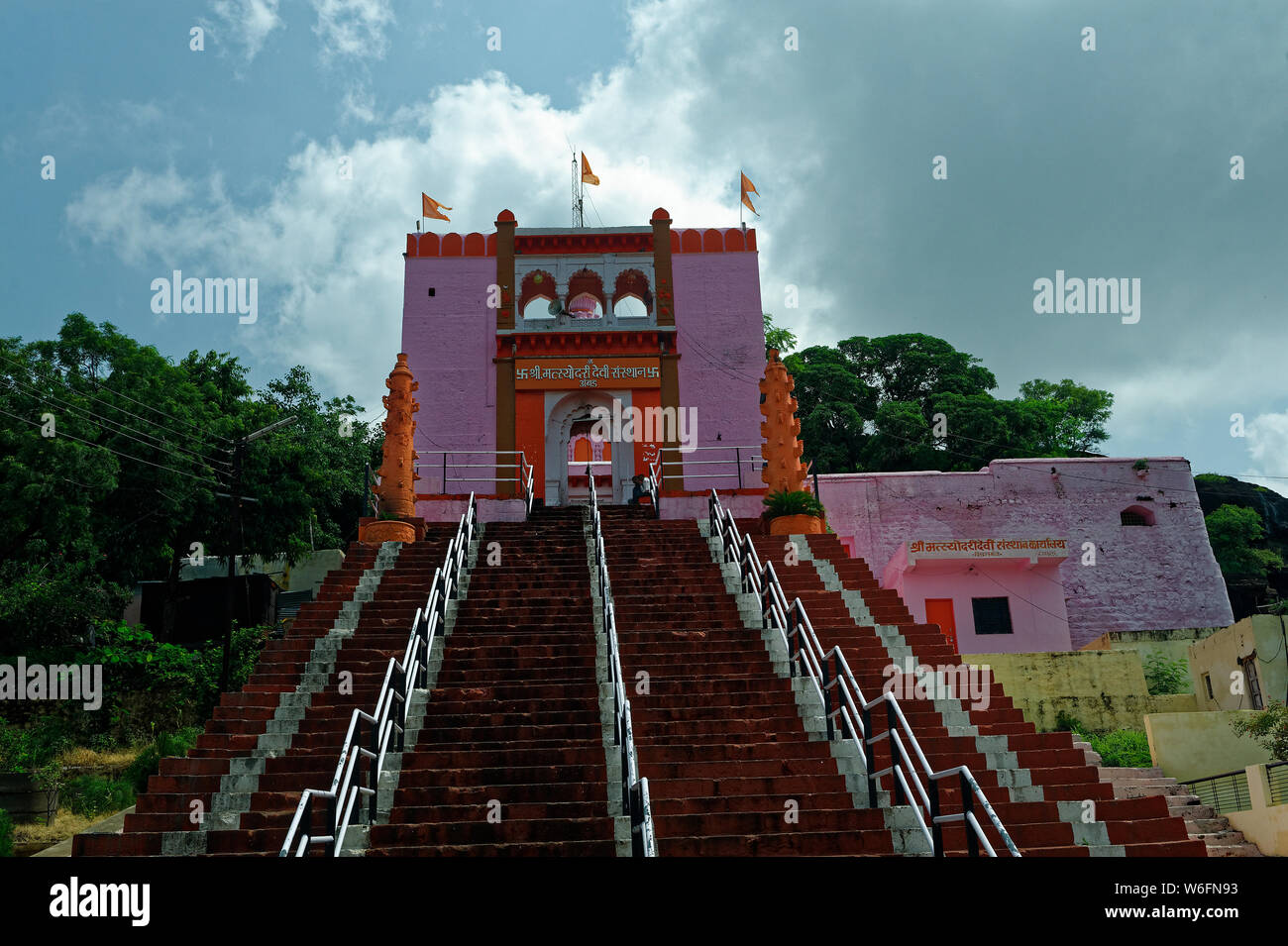 Matsyodari devi(Hindu Goddesses) temples entrance Stock Photo - Alamy