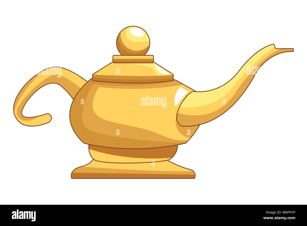Antique magic lamp cartoon isolated Stock Vector Image & Art - Alamy