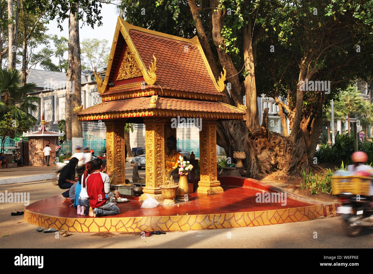 Sanctuary near Preah Ang Chek Preah Ang Chom temple in Siem Reap ...