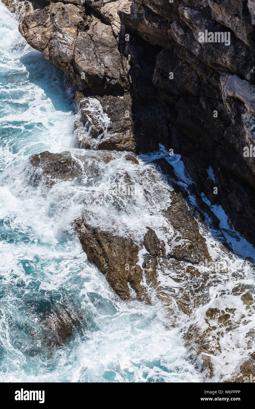 05 May 2019, Dubrovnik, Croatia. High rocky cliffs in Lokrum Island ...