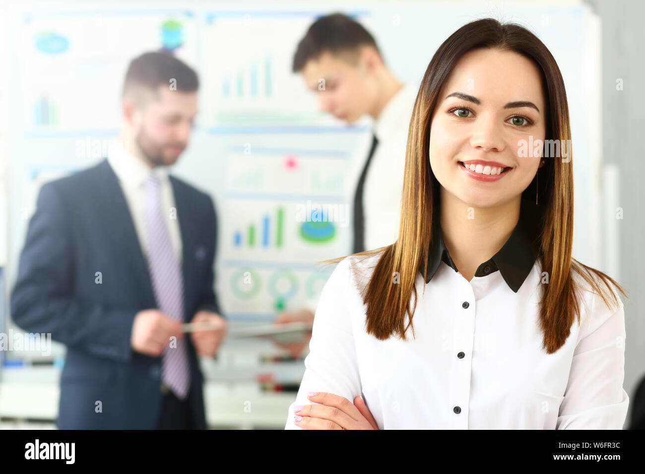 Gorgeous secretary in office Stock Photo - Alamy