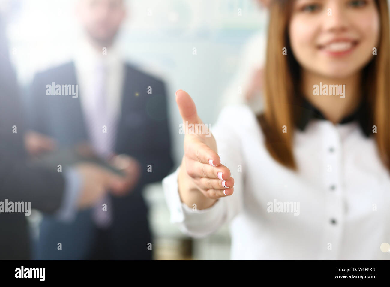 Gorgeous office worker Stock Photo - Alamy