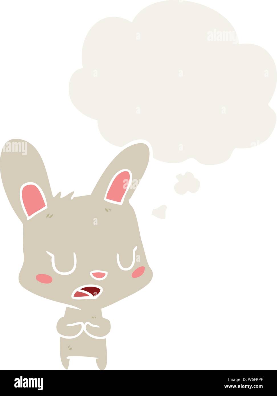Cartoon illustration rabbit talking hi-res stock photography and images ...