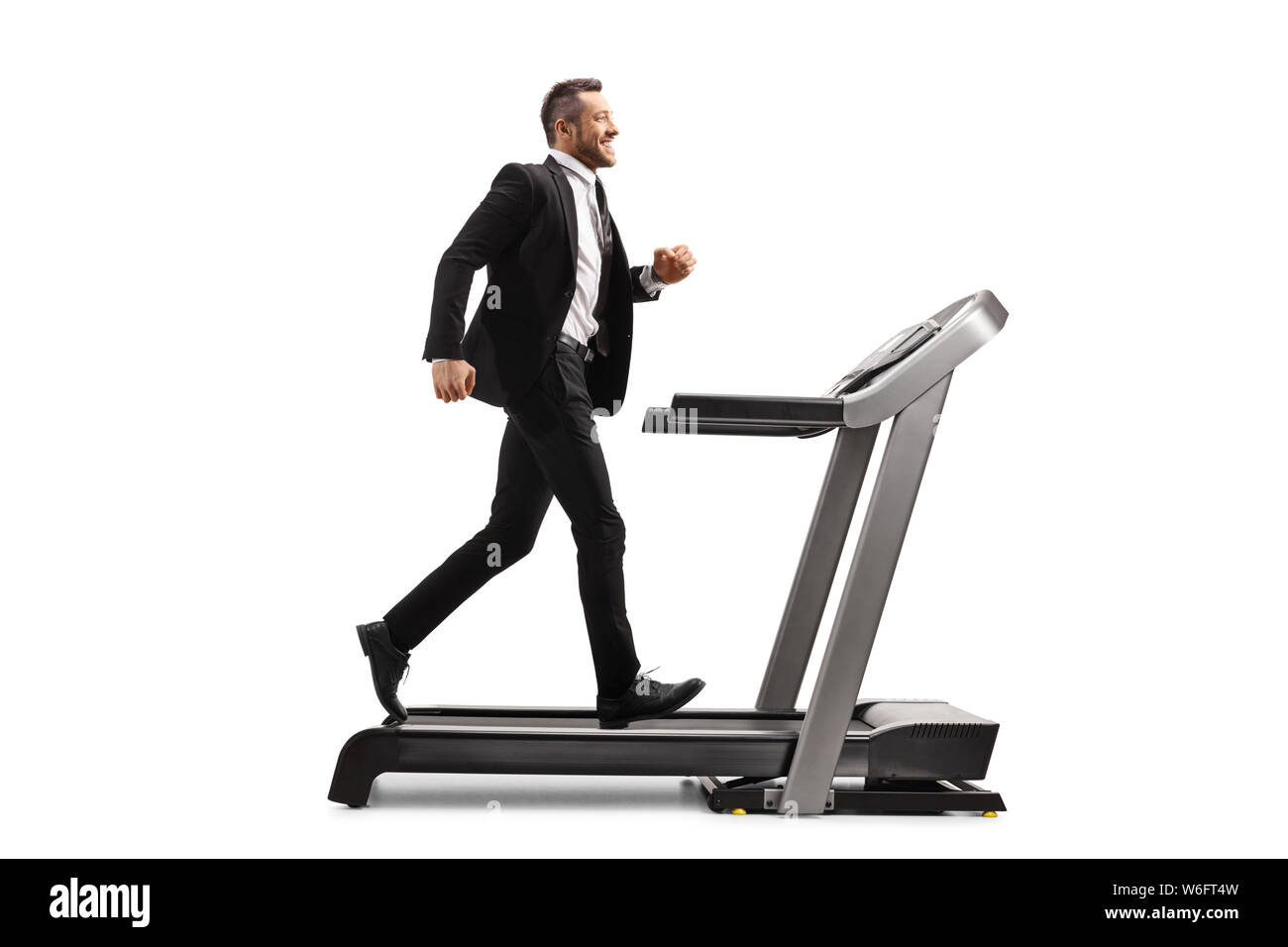 Person in suit treadmill hi-res stock photography and images - Alamy