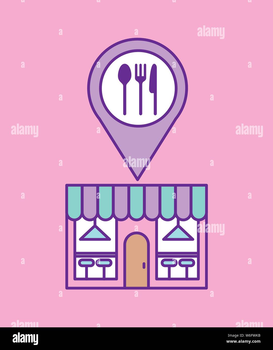 Restaurant place vector design Stock Vector Image & Art - Alamy
