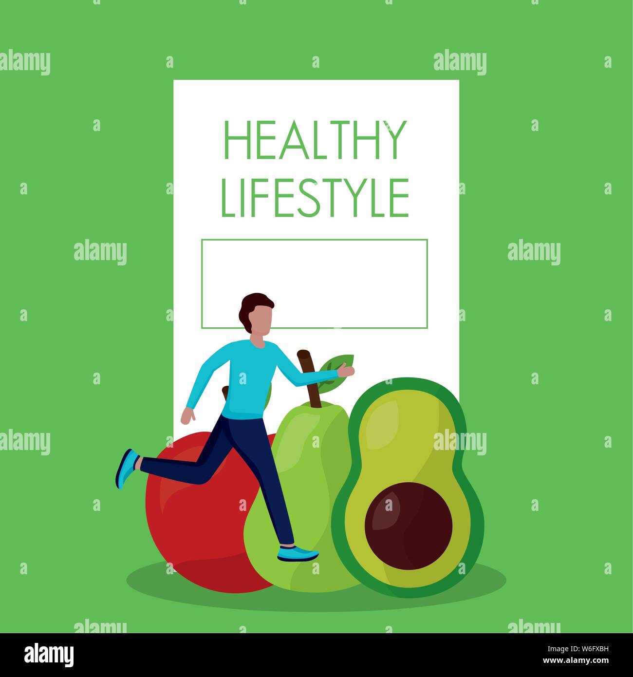 Avatar man and healthy lifestyle vector design Stock Vector Image & Art ...