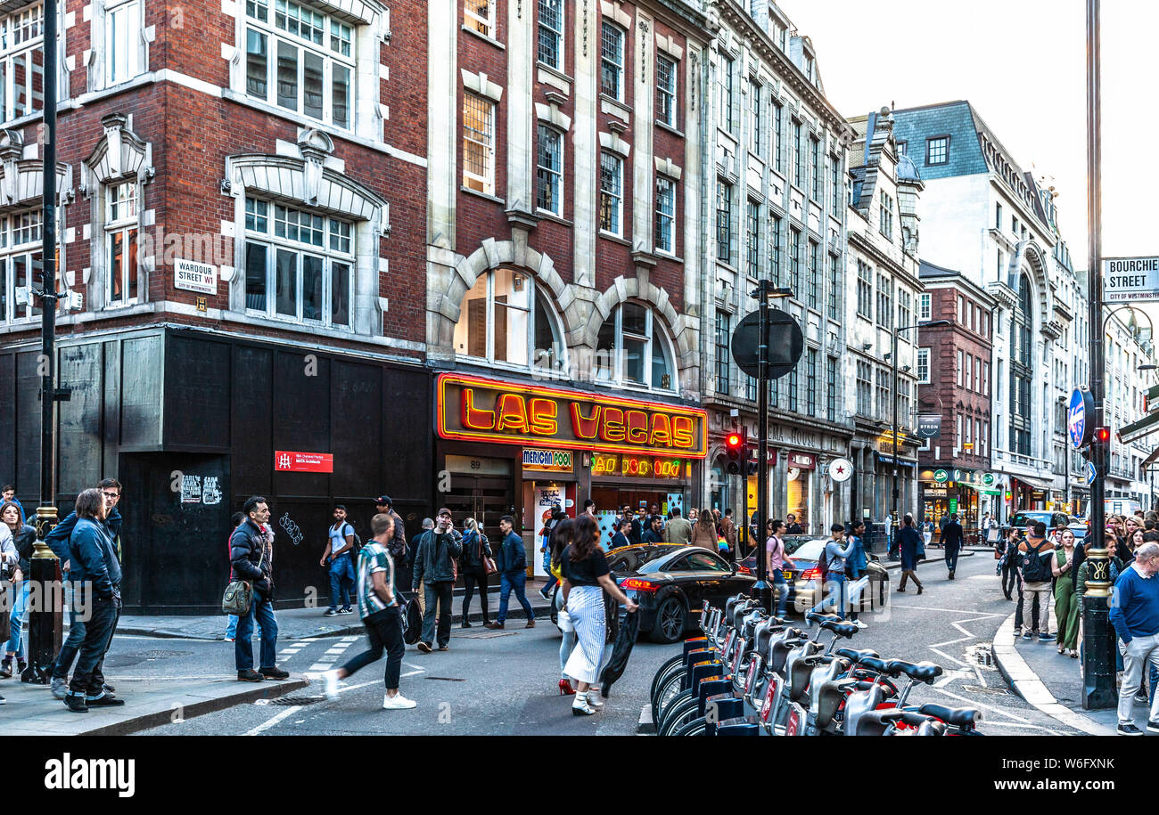 Wardour Street, Soho, London W1, England, UK Stock Photo - Alamy