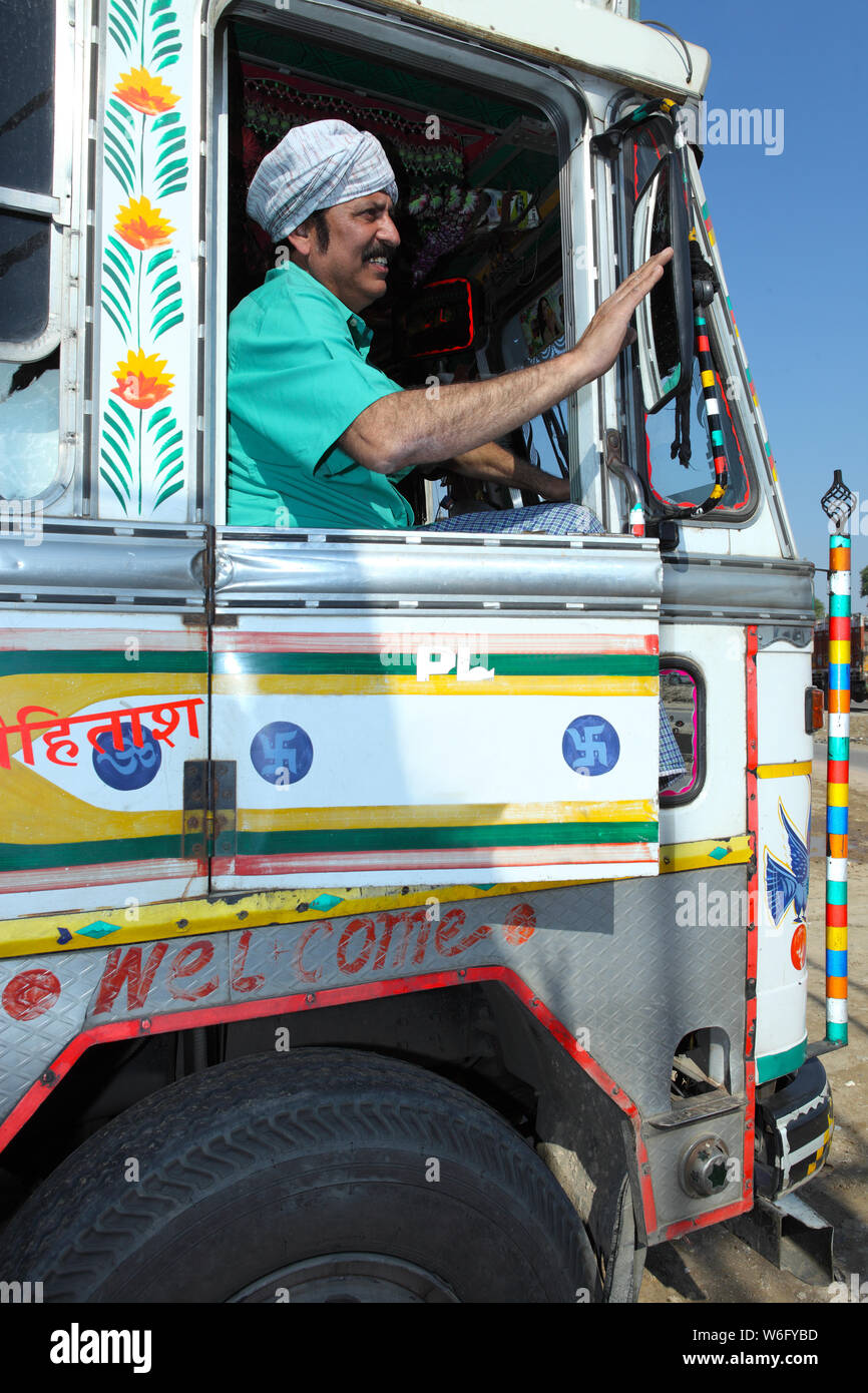 Indian lorry driver hi-res stock photography and images - Alamy