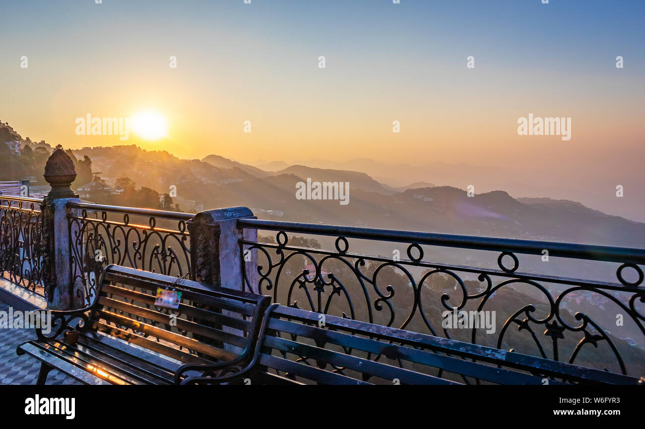 Amazing Sunrise in mountains Mussoorie in India Uttarakhand, wallpaper ...