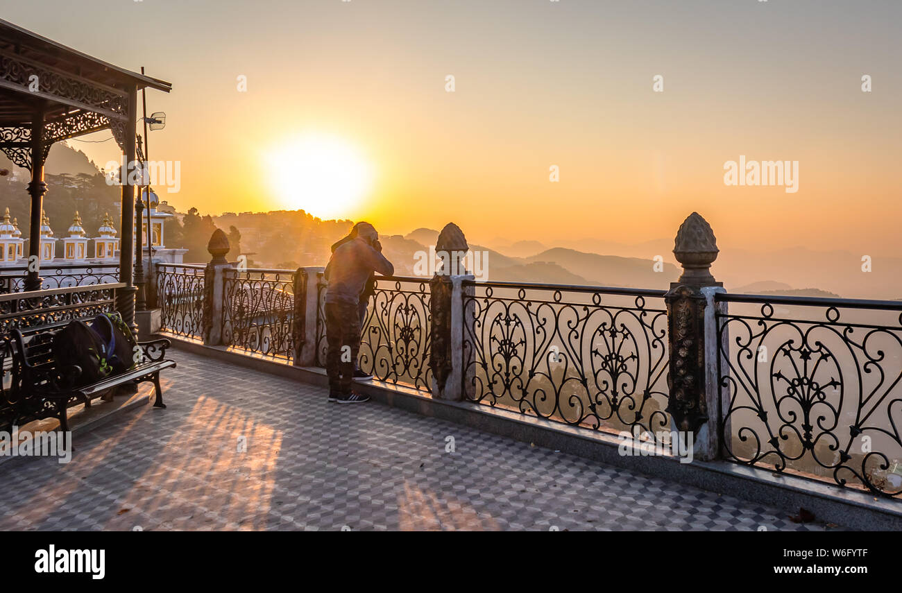 Amazing Sunrise in mountains Mussoorie in India Uttarakhand, wallpaper ...