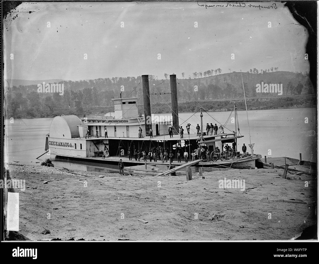 Chickamauga (transport steamer) on Tennessee River Stock Photo - Alamy