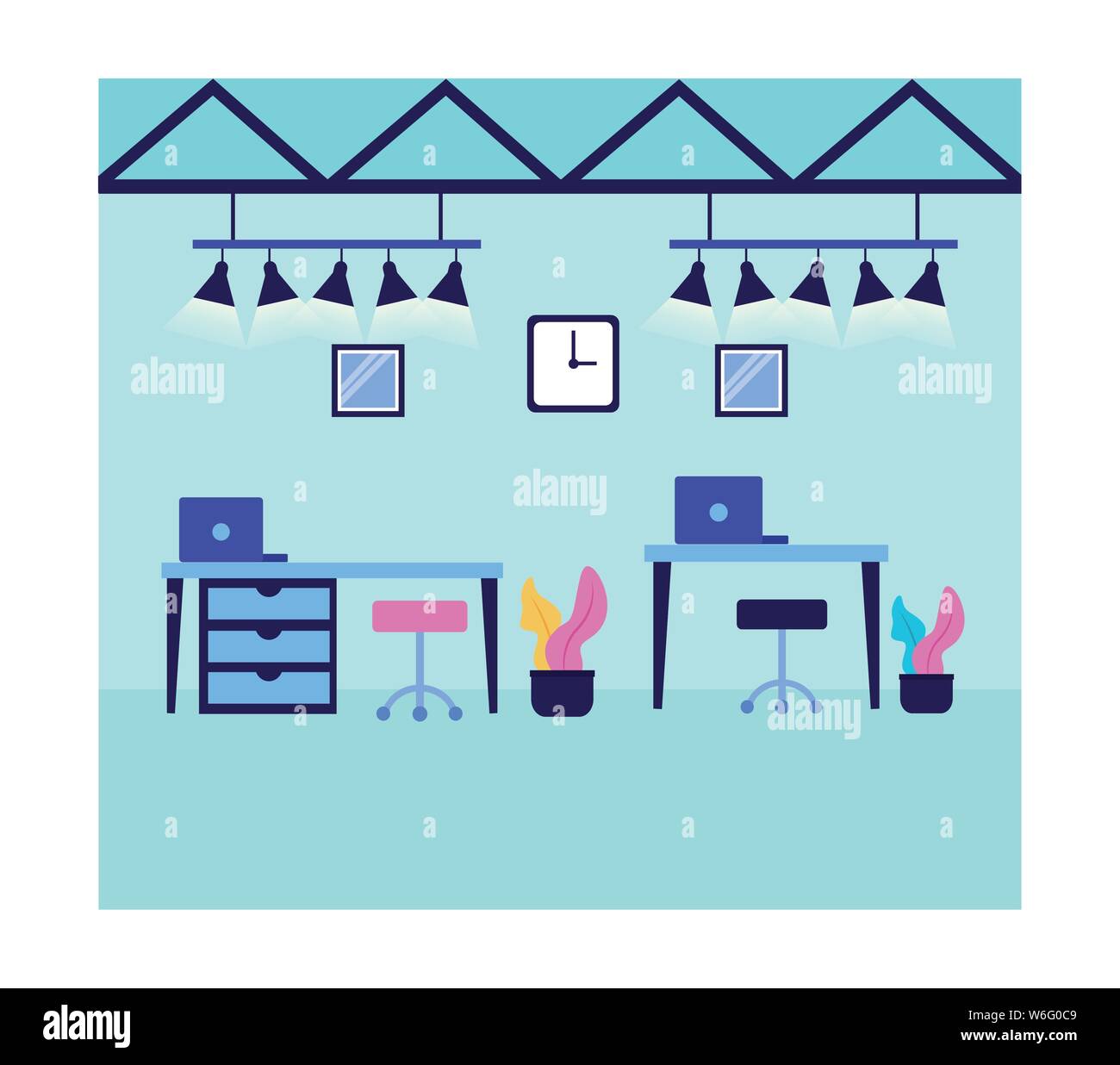 Office room vector design Stock Vector Image & Art - Alamy