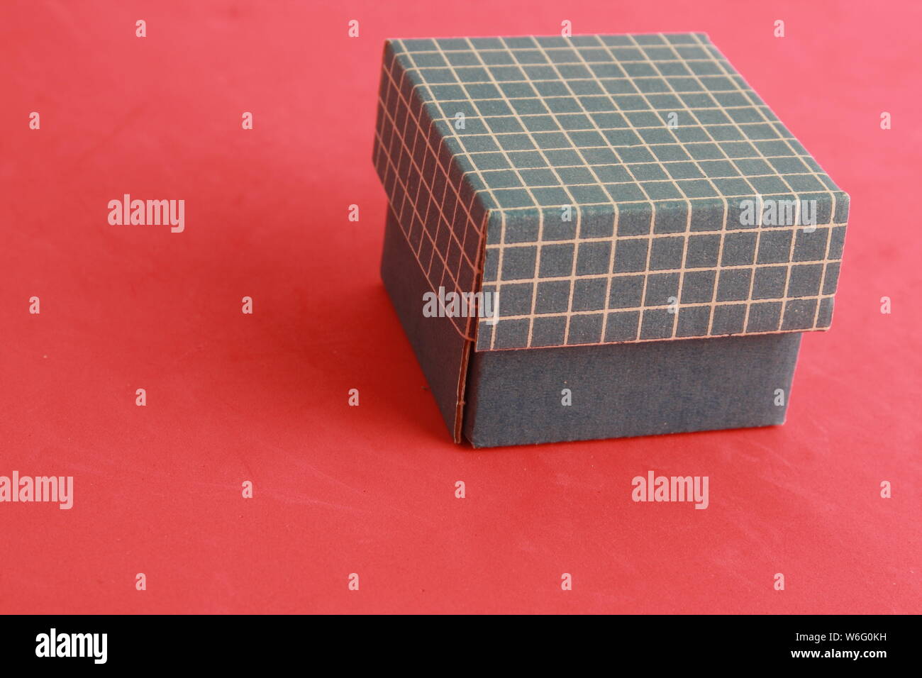 small blue cardboard box Stock Photo - Alamy