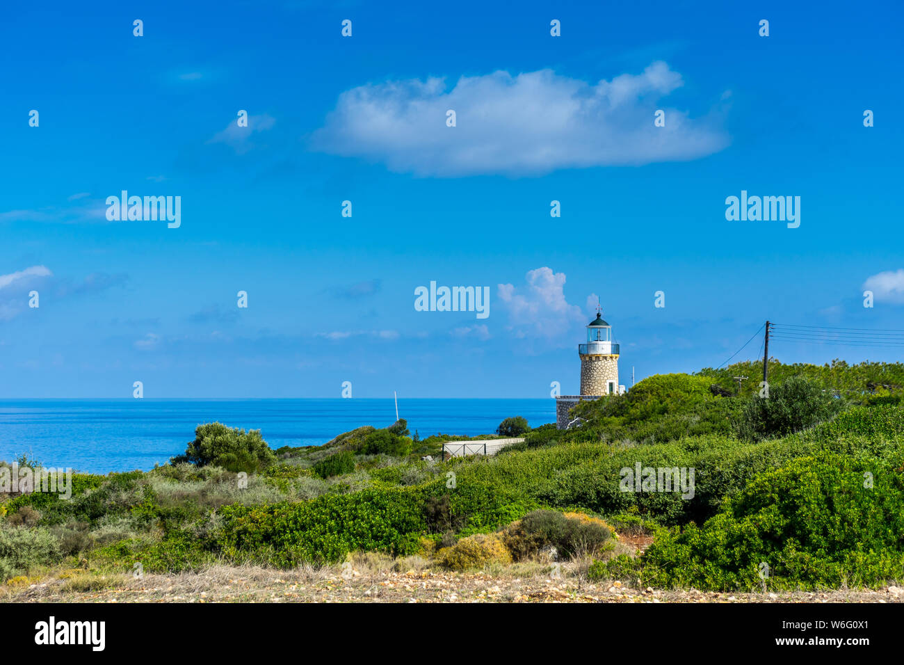 Skinari lighthouse in summer hi-res stock photography and images - Alamy