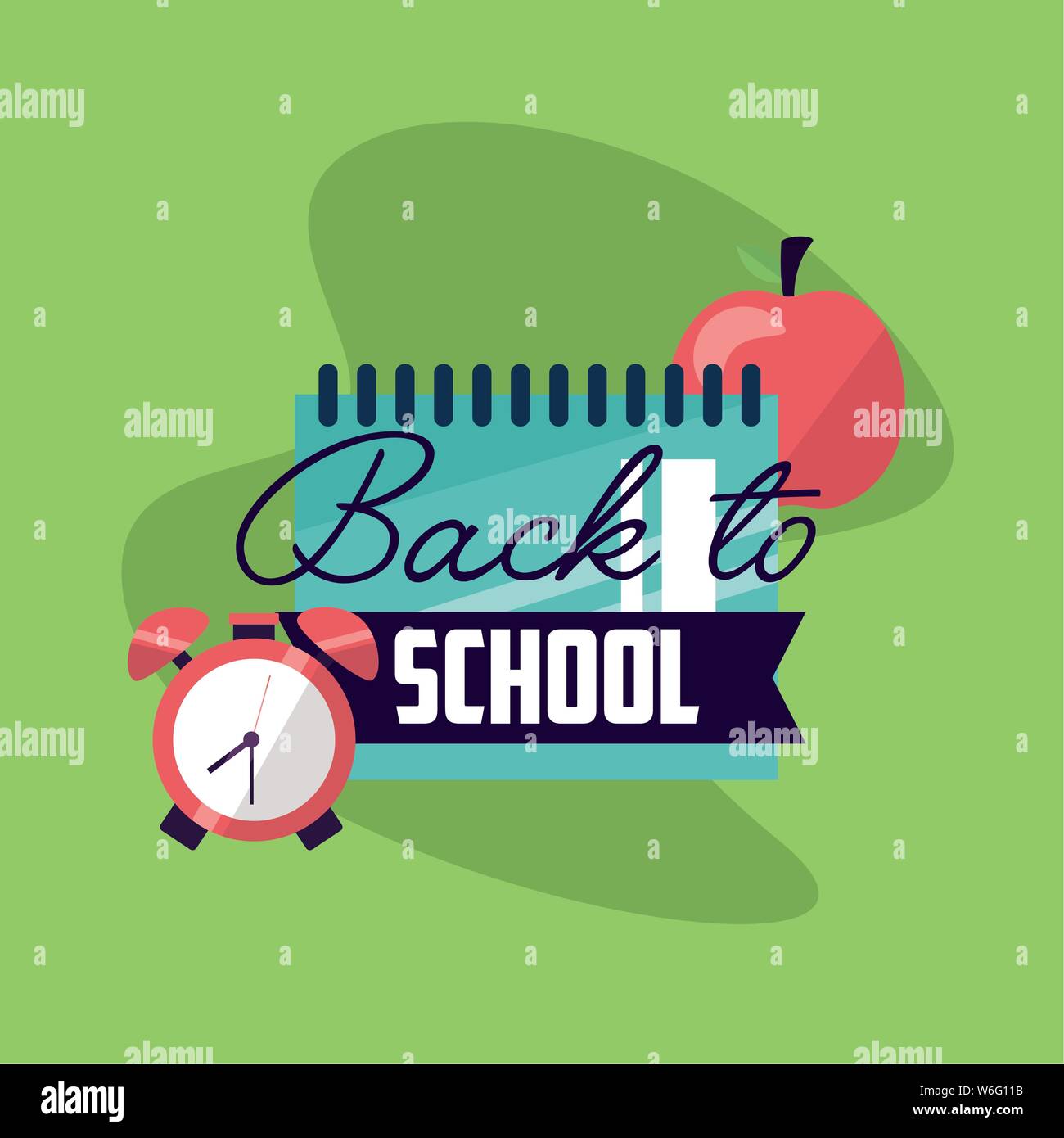 Back to school vector design Stock Vector Image & Art - Alamy