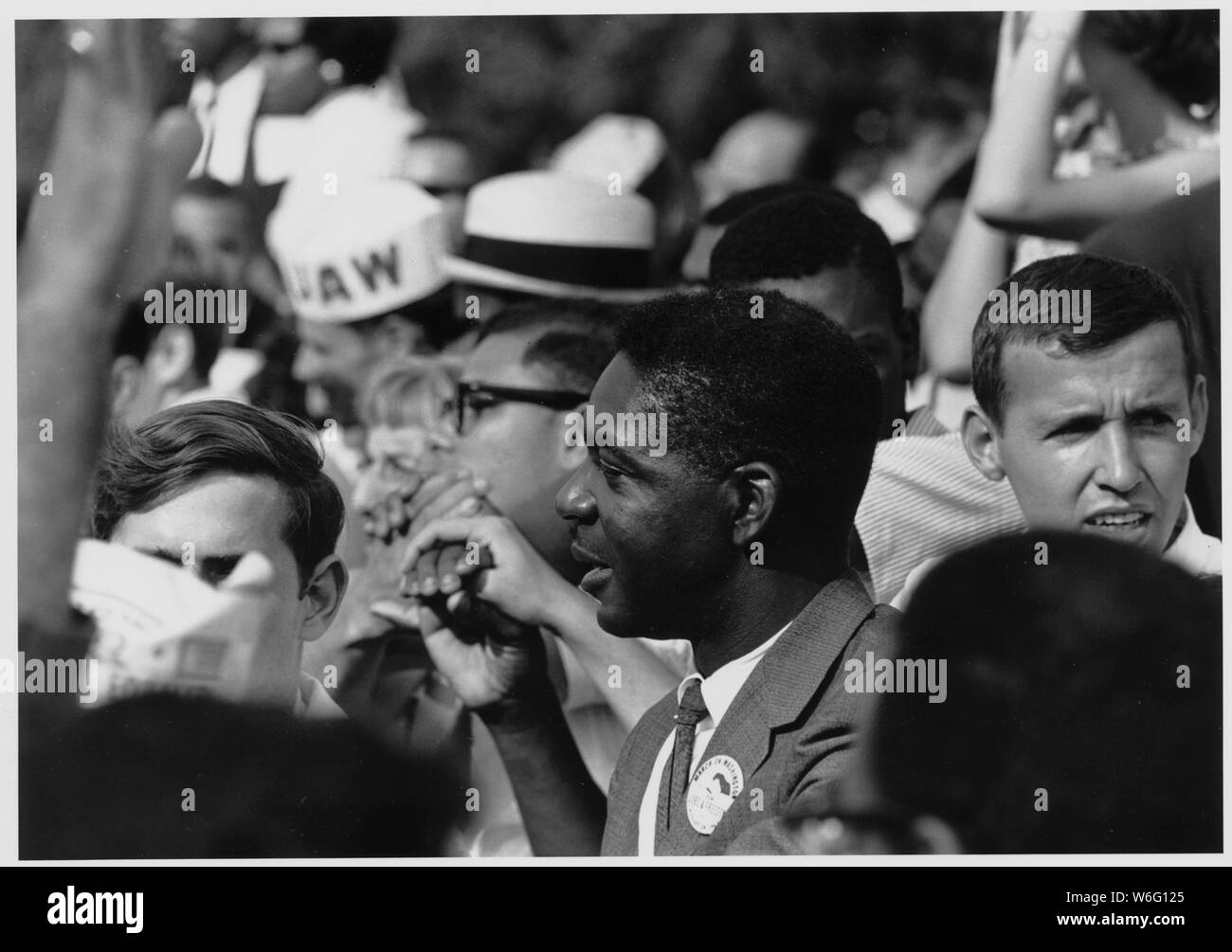 Civil Rights March on Washington, D.C. [Faces of marchers.] Stock Photo ...