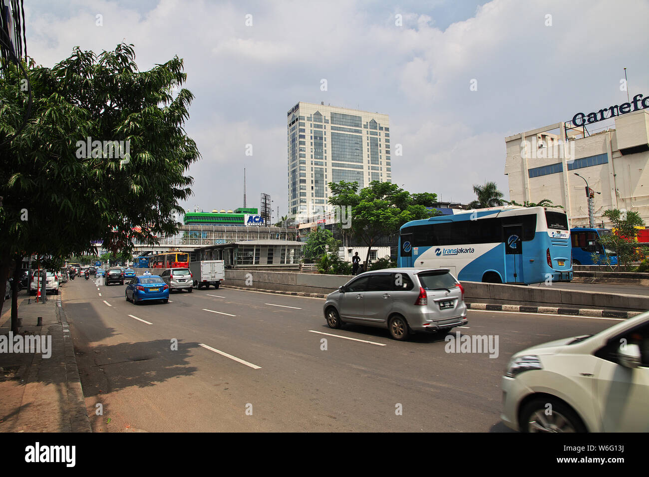 The street in Jakarta city, Indonesia Stock Photo - Alamy