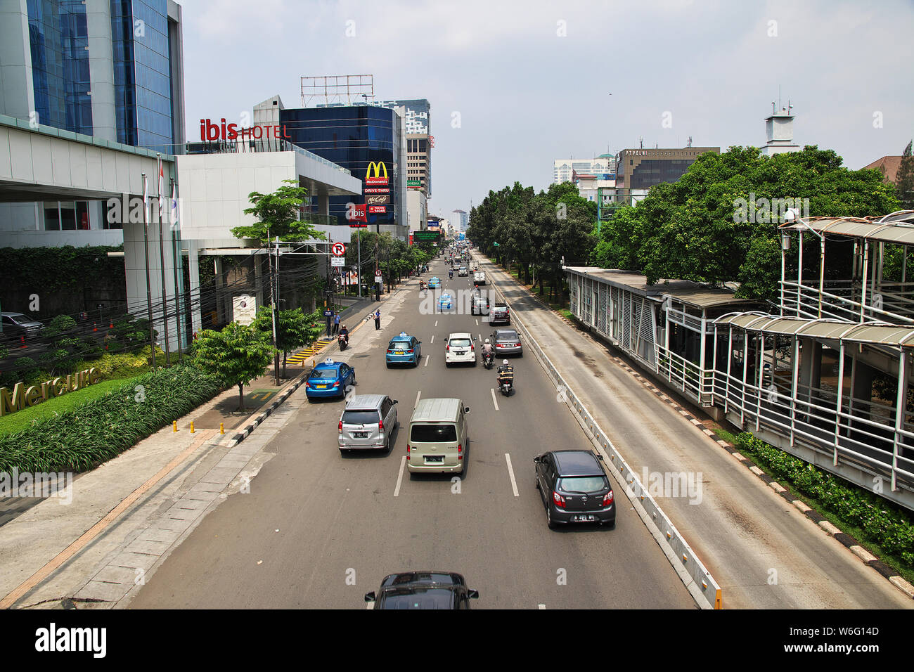 The street in Jakarta city, Indonesia Stock Photo - Alamy