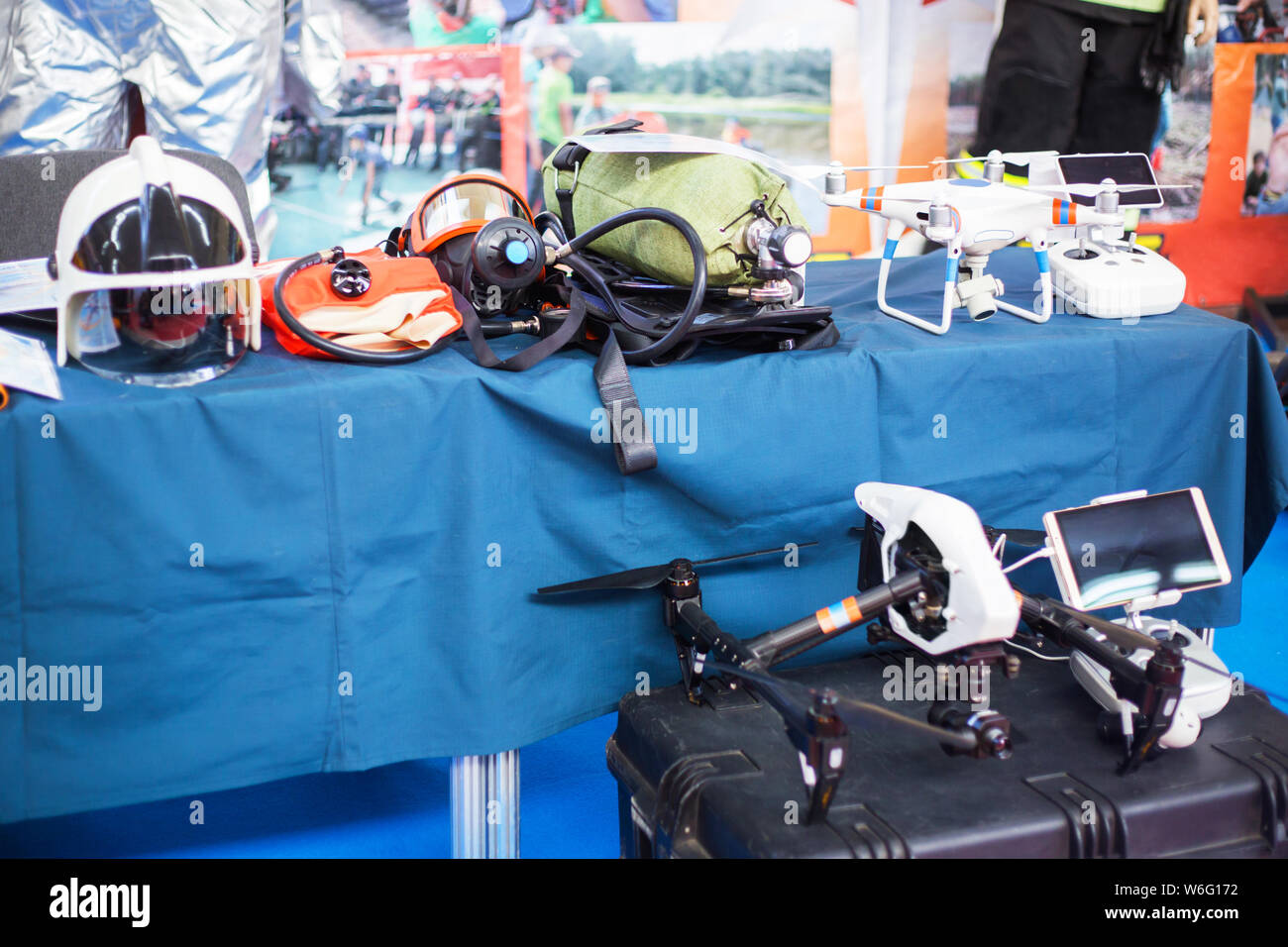 Special equipment of rescue worker Stock Photo - Alamy