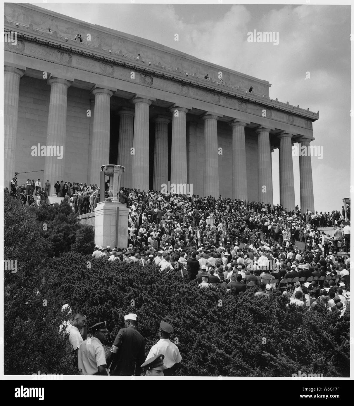 Civil Rights March on Washington, D.C. [Marchers at the Lincoln ...