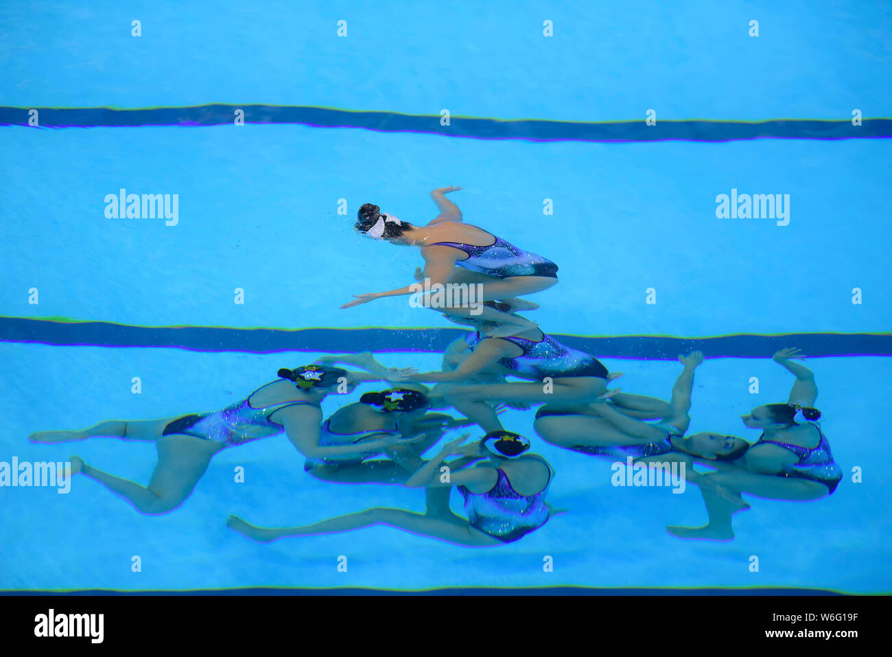Lima, Peru. 31st July, 2019. Mexican Synchronized Swimming Team. Pan ...
