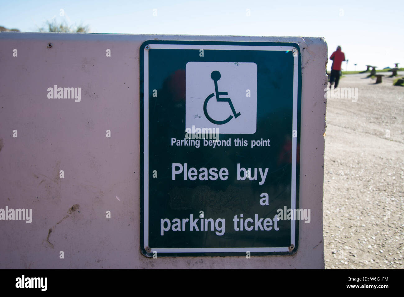 Please buy a parking ticket asking sand shore Invalid park holiday ...