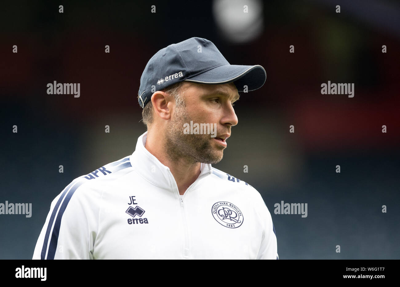 Queens Park Rangers assistant manager John Eustice during the pre ...