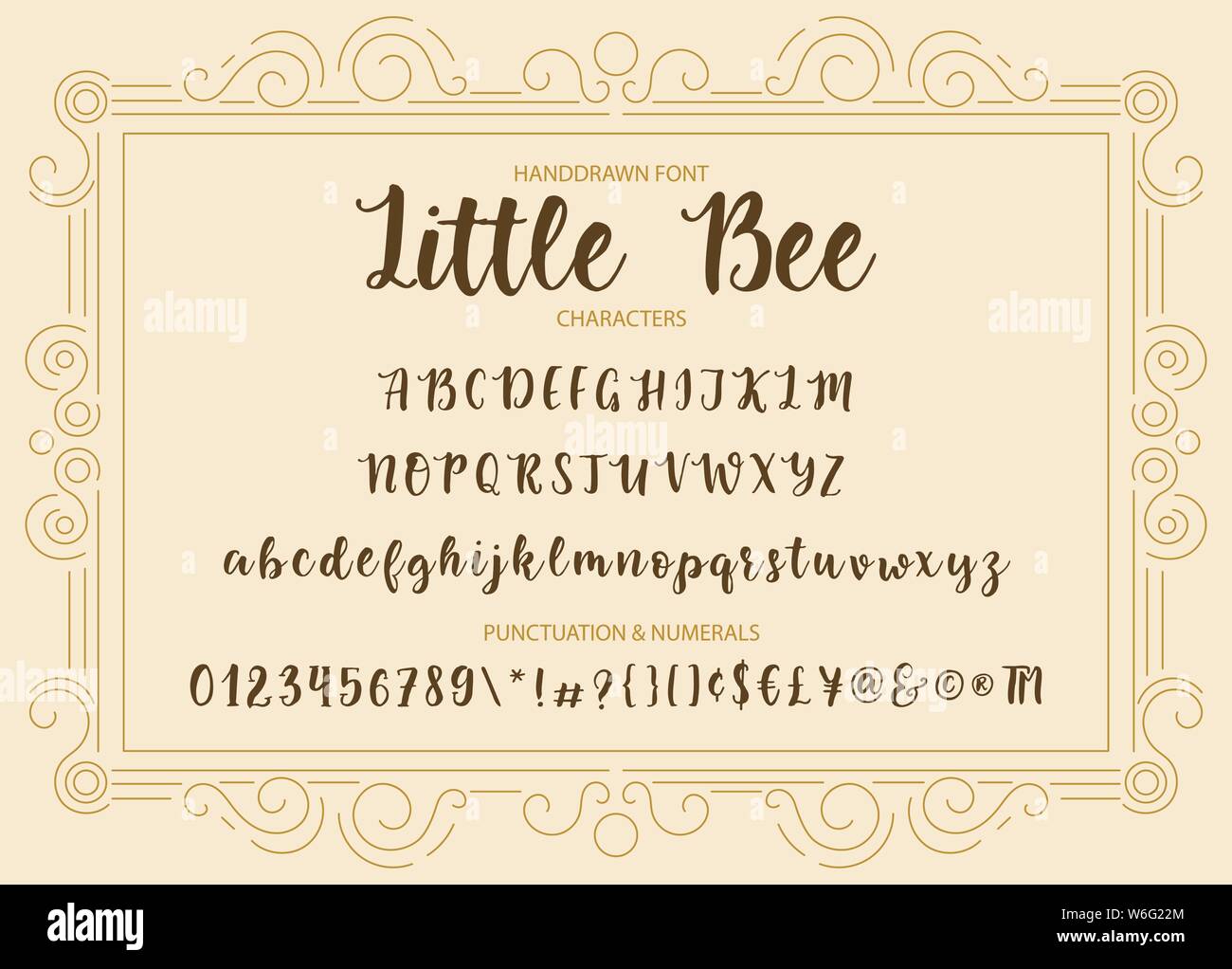 Handrawn vector alphabet. Modern calligraphic font. Brush painted ...