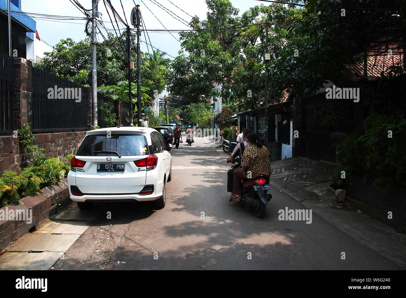 The street in old Jakarta, Indonesia Stock Photo - Alamy