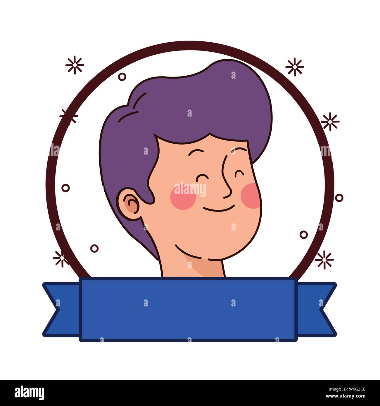 Teenager boy smiling face cartoon Stock Vector Image & Art - Alamy