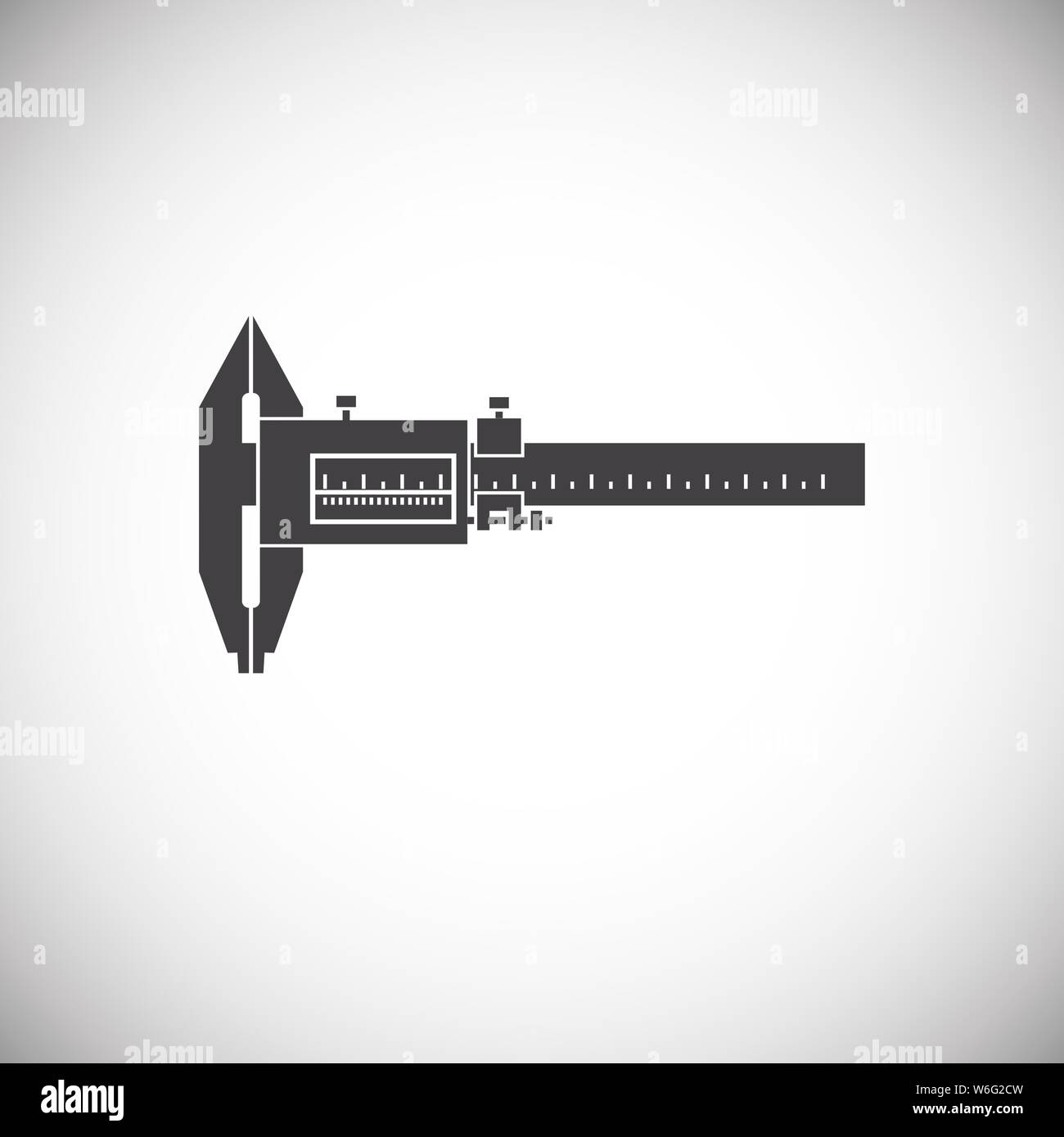 Measuring tool icon on background for graphic and web design. Simple ...