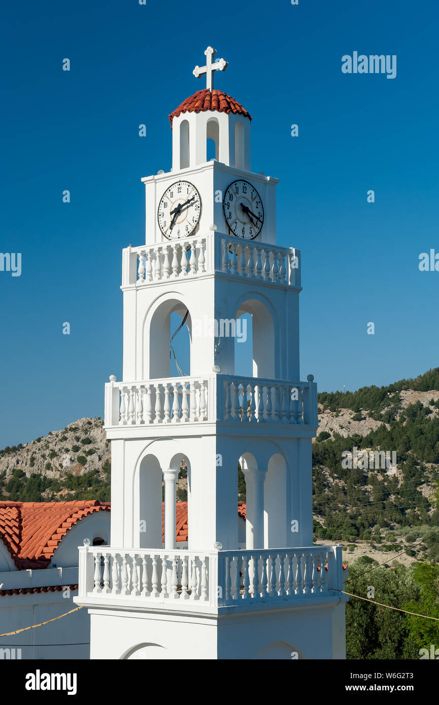 Panagia Tsambika monastery, Rhodes, Greece, Europe Stock Photo - Alamy