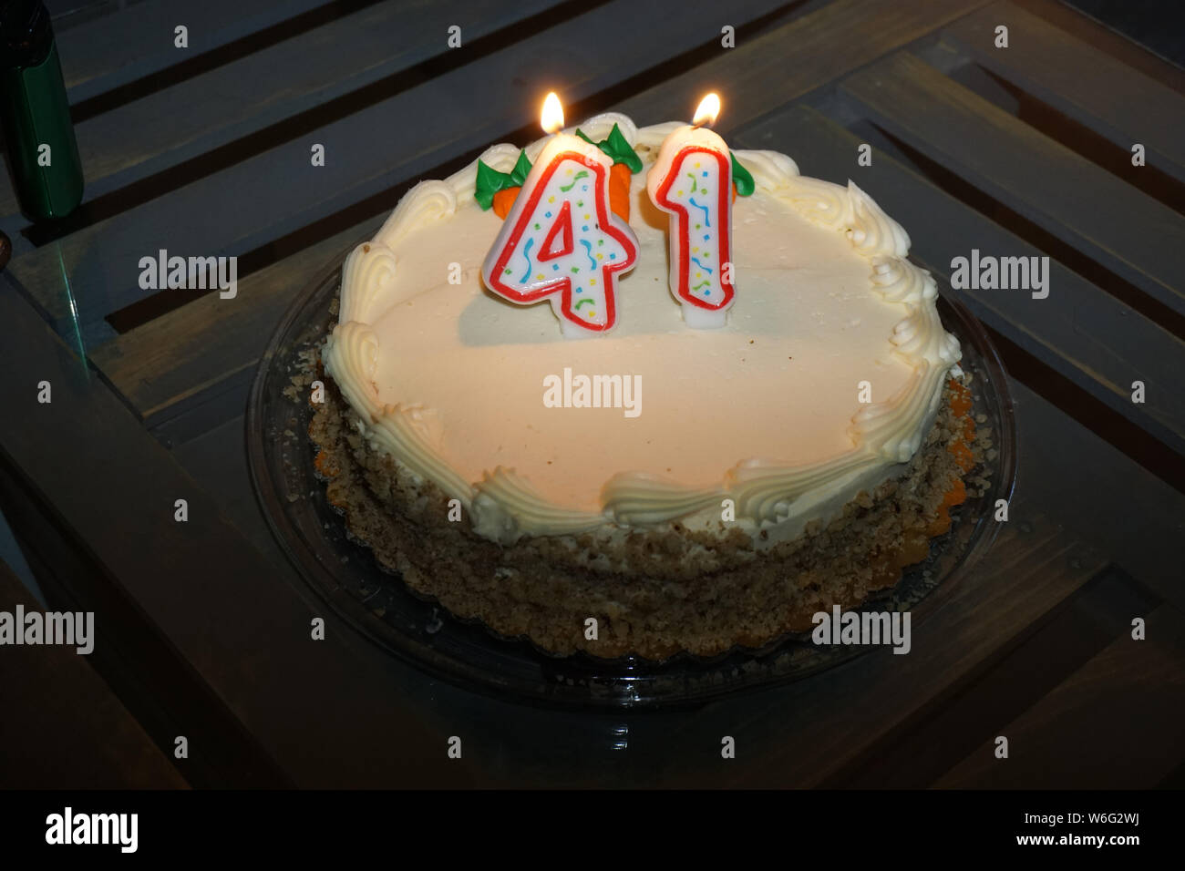 41st Birthday Cake Stock Photo - Alamy