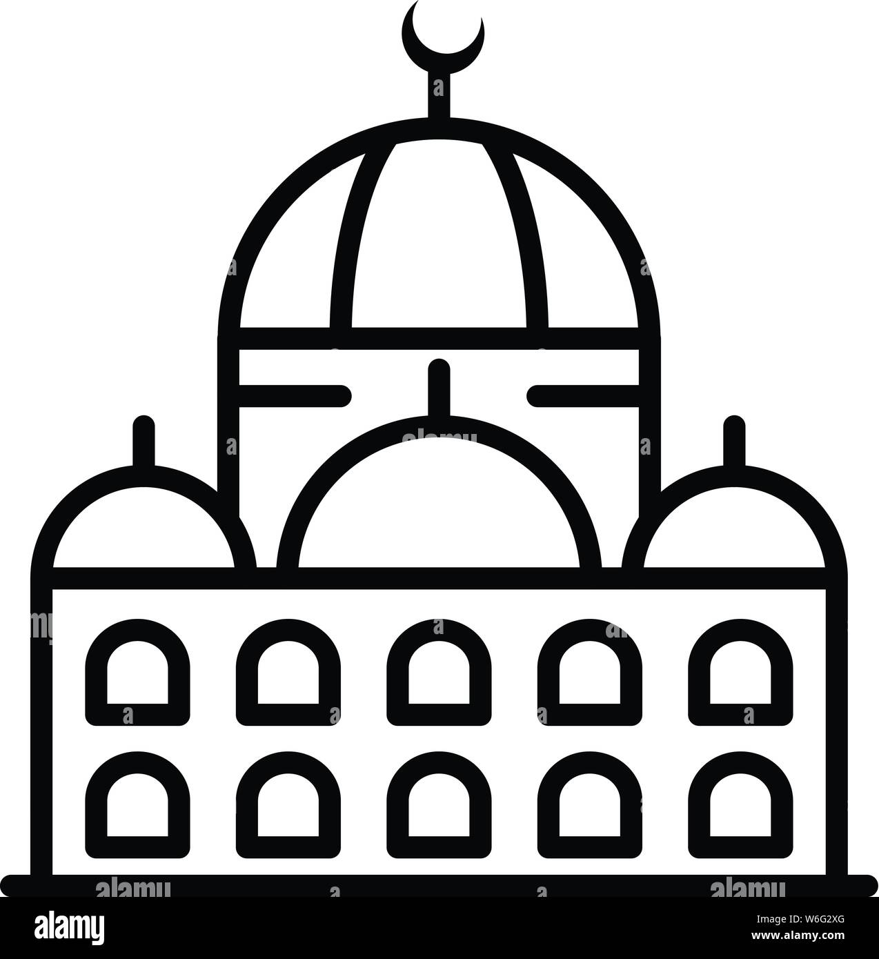 Mosque icon, outline style Stock Vector Image & Art - Alamy