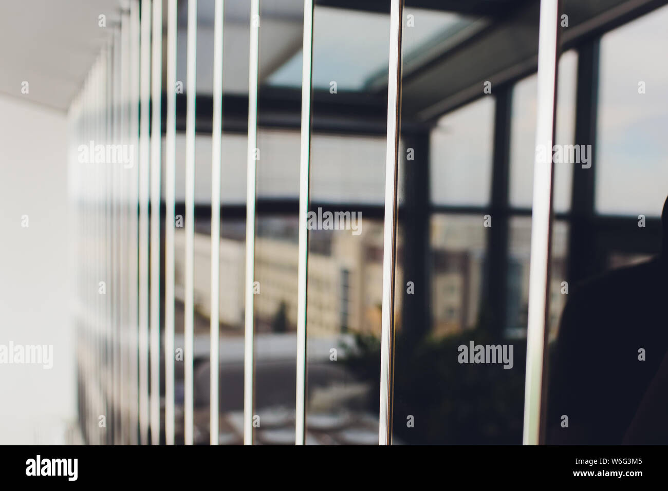 Mirror interior rectangular, dark, modern design vertical Stock Photo ...