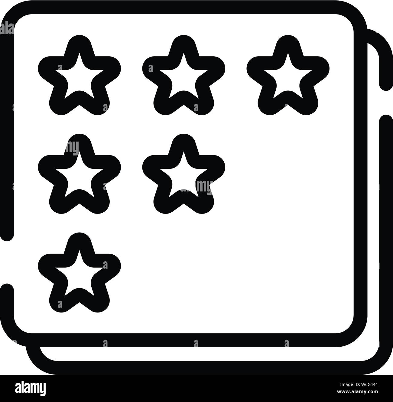 Star rating selection icon, outline style Stock Vector Image & Art - Alamy